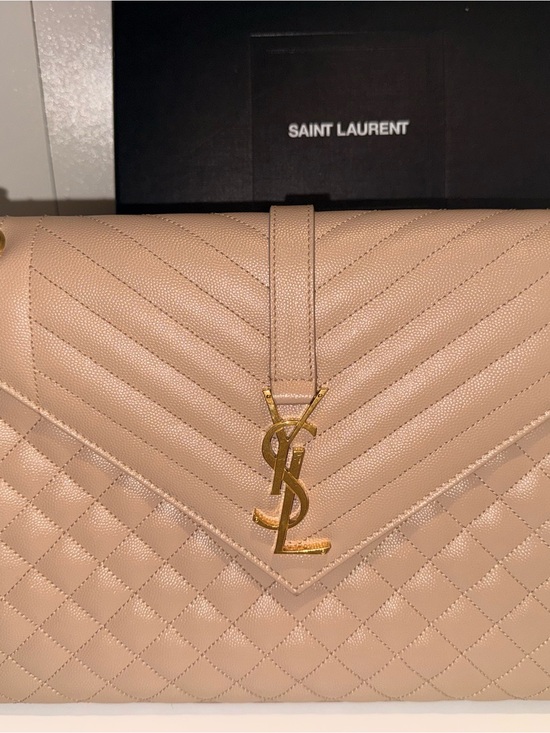 Saint Laurent | Bags | Saint Laurent Nude Quilted Leather Shoulder Bag ...